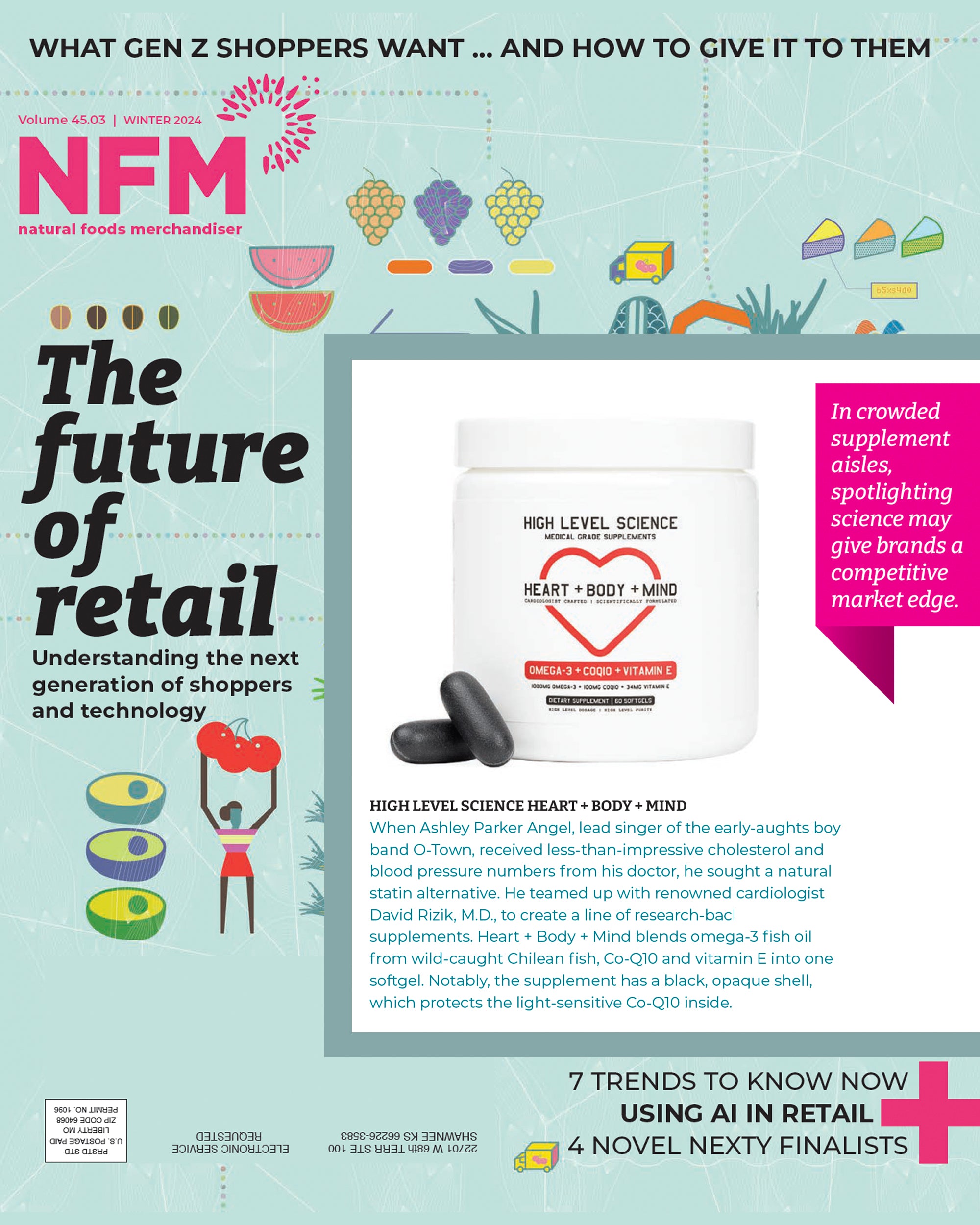 Heart + Body + Mind Featured in NFM Magazine – High Level Science